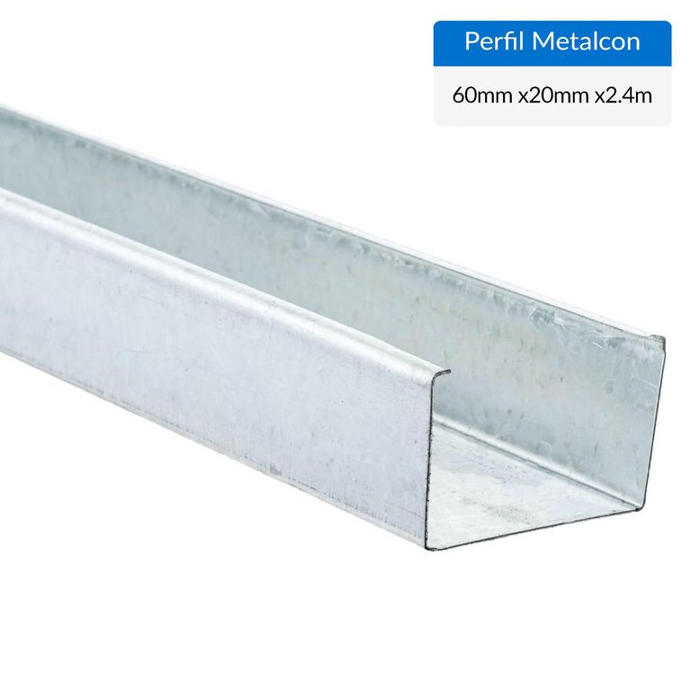 Perfil C Metalcon Estructural Metal 60x20x0.85 mm 2.4 m | Sodimac Chile