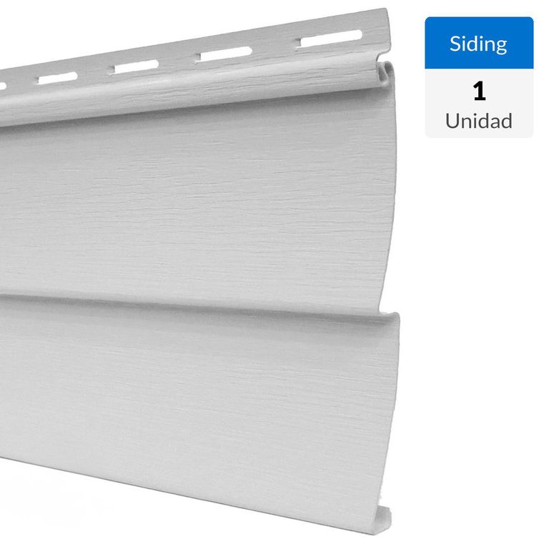 Revestimiento VynilSiding Exterior PVC Blanco 0.20x3.80 m | Sodimac Chile