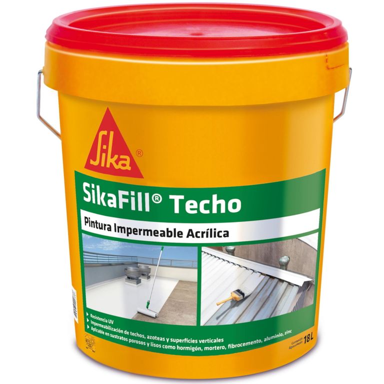 SIKA Pintura Impermeable Acrílica Sikafill Tineta 18 l | Falabella Chile