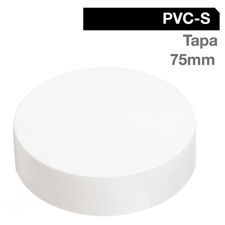 Tapa PVC-S Bco Cementar 75mm Blanco 1u | Sodimac - Falabella
