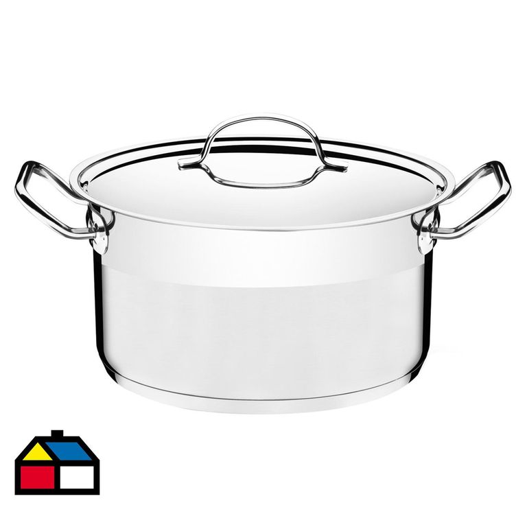 Cacerola de Acero inoxidable 24 cm 6,08 Lts | Sodimac Chile