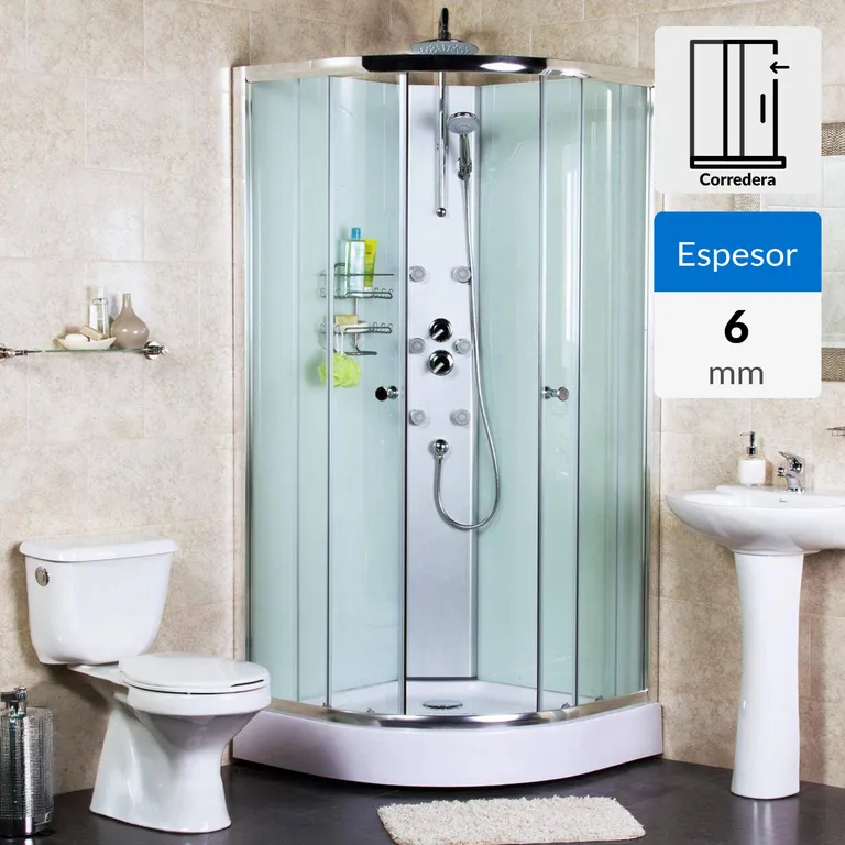 SENSI DACQUA - Cabina de ducha 90x90x223 cm | Ofertitas
