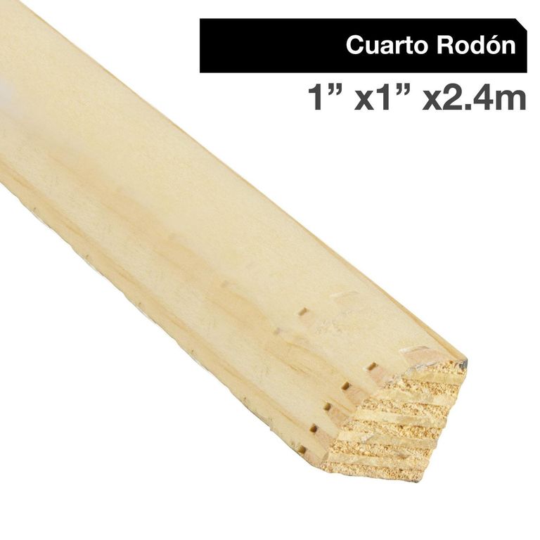 Moldura 1/4 Rodón Pino Finger Natural 20 mm 2x240 cm | Sodimac - Falabella
