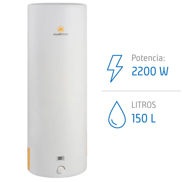 Termo Eléctrico 150 Litros 2200 W de Muro | Sodimac - Falabella