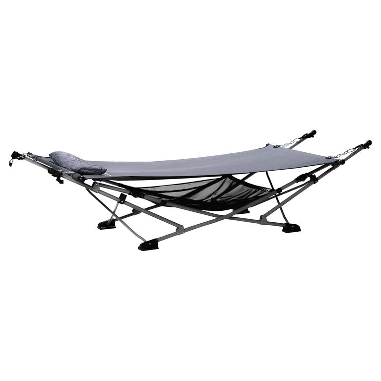 Hamaca Plegable 230x101 cm Gris | Sodimac - Falabella