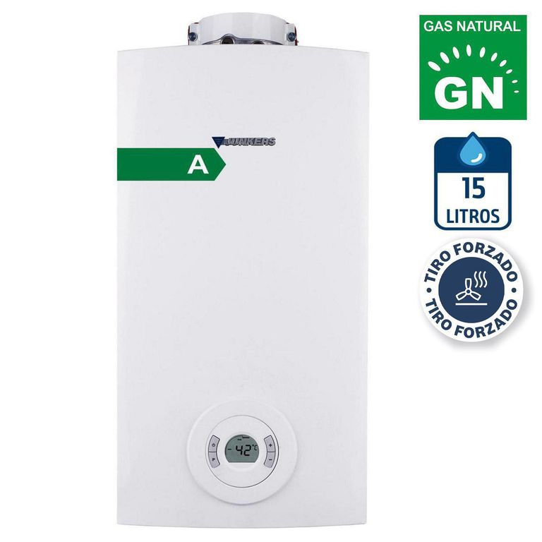 Calefont Gas Natural 15 Litros Tiro Forzado Ionizado | Sodimac Chile