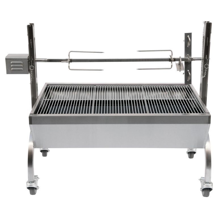 Parrilla a Carbón con Espiedo y Ruedas Metal | Sodimac - Falabella