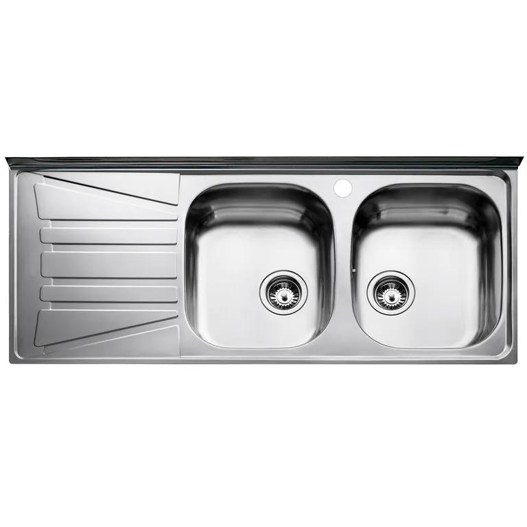 Lavaplatos 2 Cubeta(s) 120x15.5x50 cm Acero inoxidable | Sodimac ...