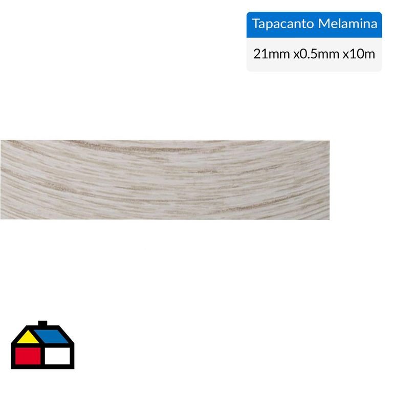 Tapacanto ABS Toscana encolado 21x0,5 mm 10 m | Sodimac Chile