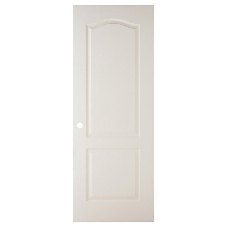 Puerta Prestige HDF con 2 Paneles con Perforación Blanco Prepintada ...
