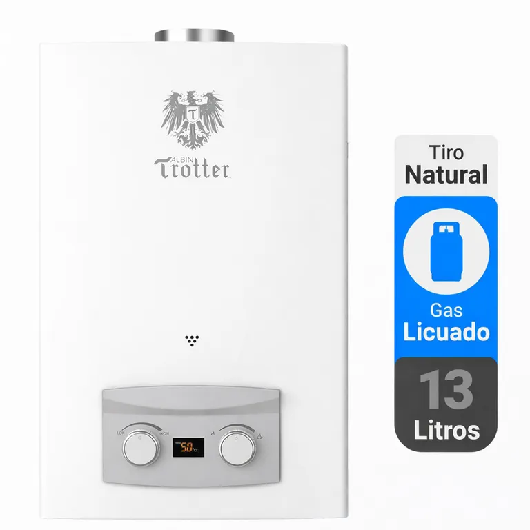 Calefont Gas Licuado 13 Litros Tiro Natural Ionizado | Sodimac Chile