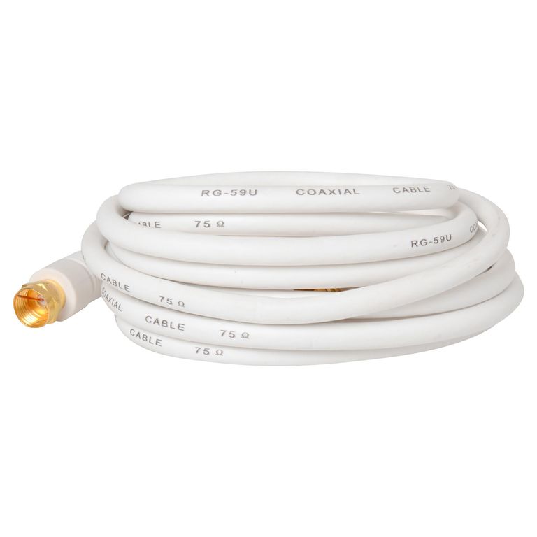 Cable coaxial RG-59 blanco 3 metros | Sodimac - Falabella