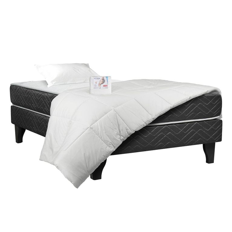 Box Iberico 1 plaza Gris claro | Sodimac - Falabella