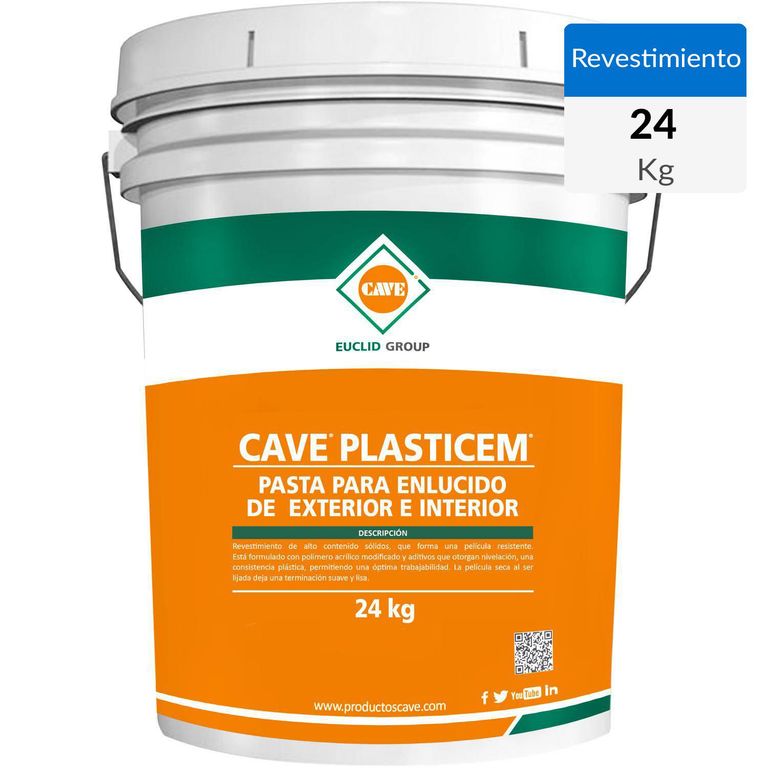 CAVE Pasta Para Enlucido Plasticem 24 Kg | falabella.com