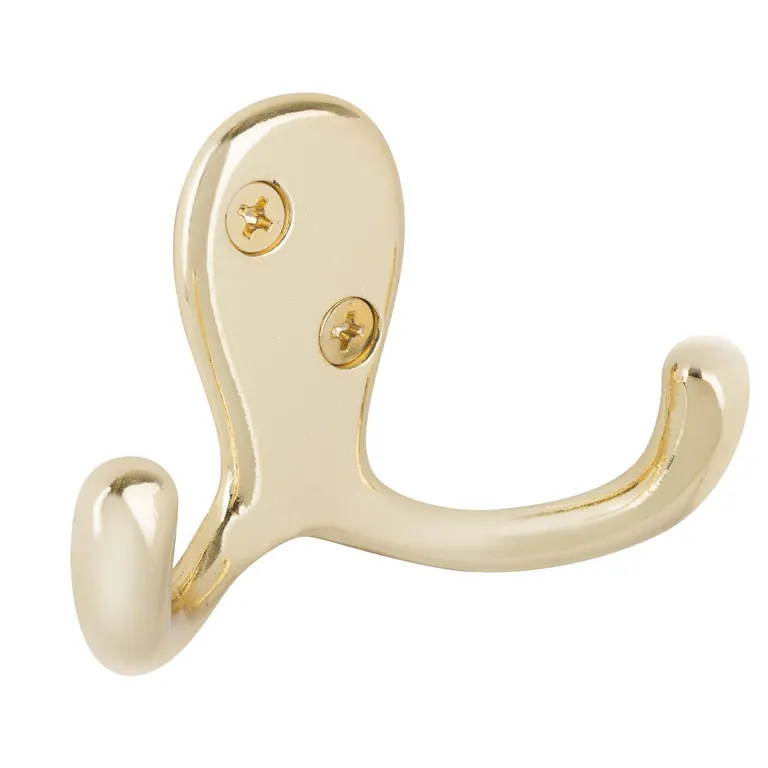 Gancho Percha Doble Zinc Dorado | Sodimac - Falabella