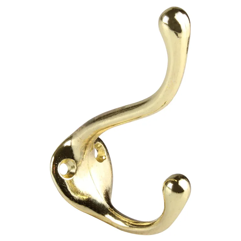 Gancho Percha Doble Metal Dorado | Sodimac Chile