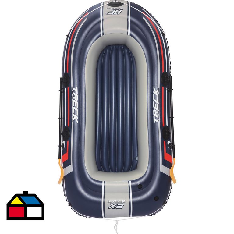 Set Bote Inflable Raft 2 Persona(s) 255x127 cm Negro | Sodimac - Falabella