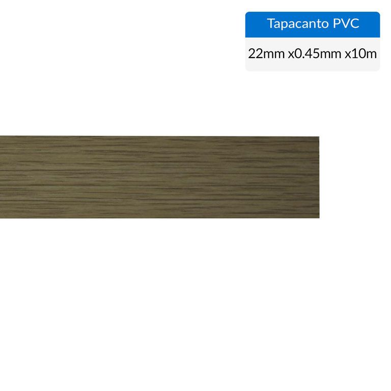 Tapacanto PVC Carvalo encolado 22x0,45 mm 10 m | Sodimac Chile