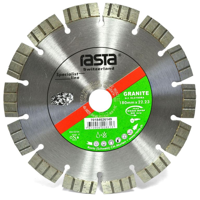 Disco Diamantado Hormigón Fresco 7'' Universal 750 (180x2,2x22 mm) Uso ...