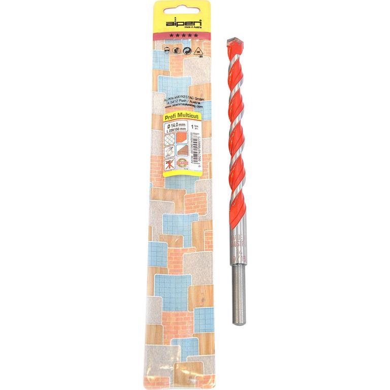 Broca Multimaterial 14 mm Serie Larga (200 mm) Profi Multicut | Sodimac ...