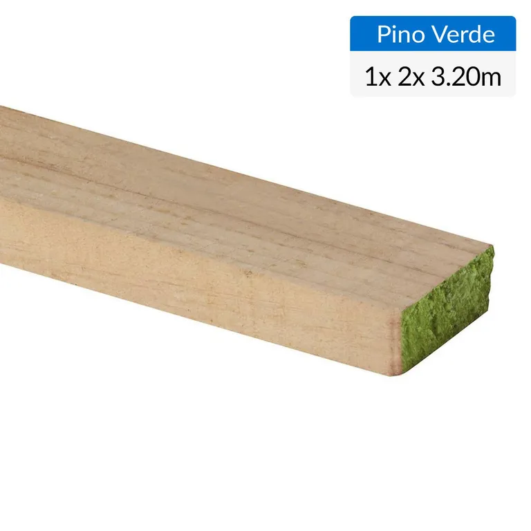 Pino Dimensionado Verde 1x2 3,2 m | Sodimac Chile