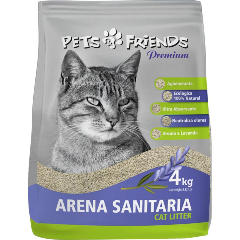 Arena sanitaria para gatos premium 4 kilos | Sodimac - Falabella