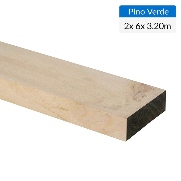 Pino Dimensionado Verde 2x6 3,2 m | Sodimac Chile