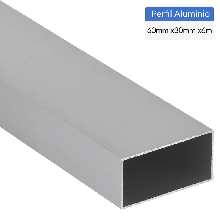 Perfil Tubular Gris Aluminio 60x30x1,2 mm 6 m | Sodimac - Falabella