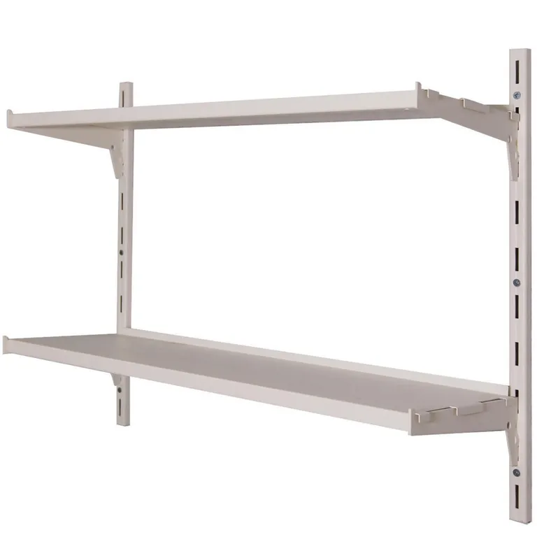 Kit Repisa Graduable Metal 2 Nivel(es) 60x3.3x20 cm Blanco | Sodimac ...