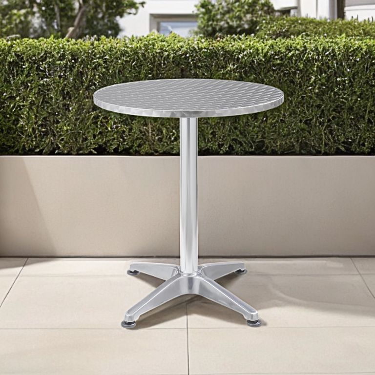 JUST HOME COLLECTION - Mesa Redonda Aluminio 60x70x60 cm Aluminio ...