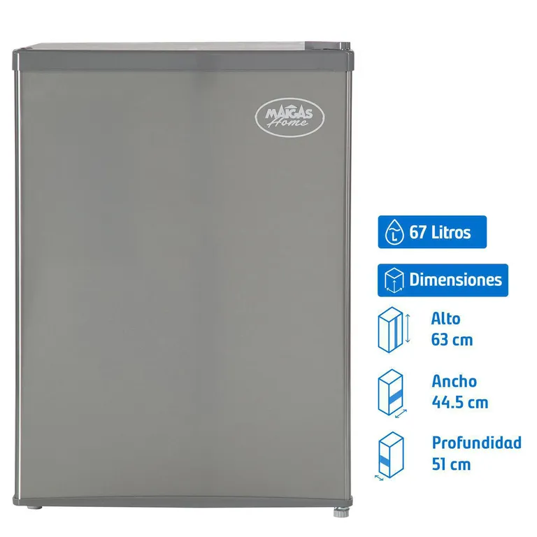 MAIGAS - Frigobar Frigobar Frío Directo 65 Litros Inox HS-87L | Ofertitas