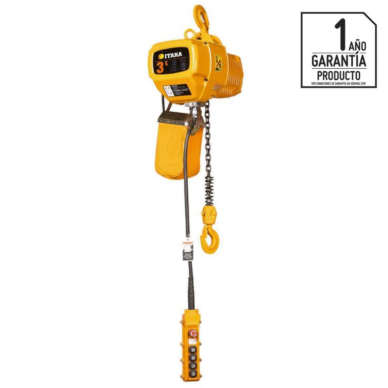 Tecle Eléctrica 6 m 3000 kg | Sodimac Chile