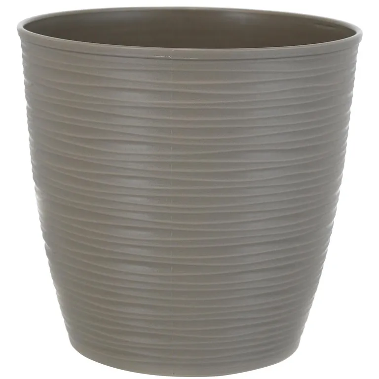 REYPLAST Macetero Redondo de Plástico 17.2x17 cm Taupe | falabella.com