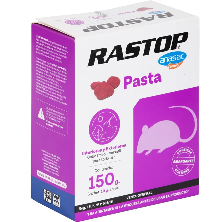 Raticida en Pasta Rastop 150 gr | Sodimac - Falabella