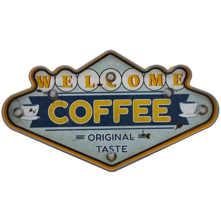 Letrero Welcome Coffe Multicolor 31x46.5 cm | Sodimac Chile