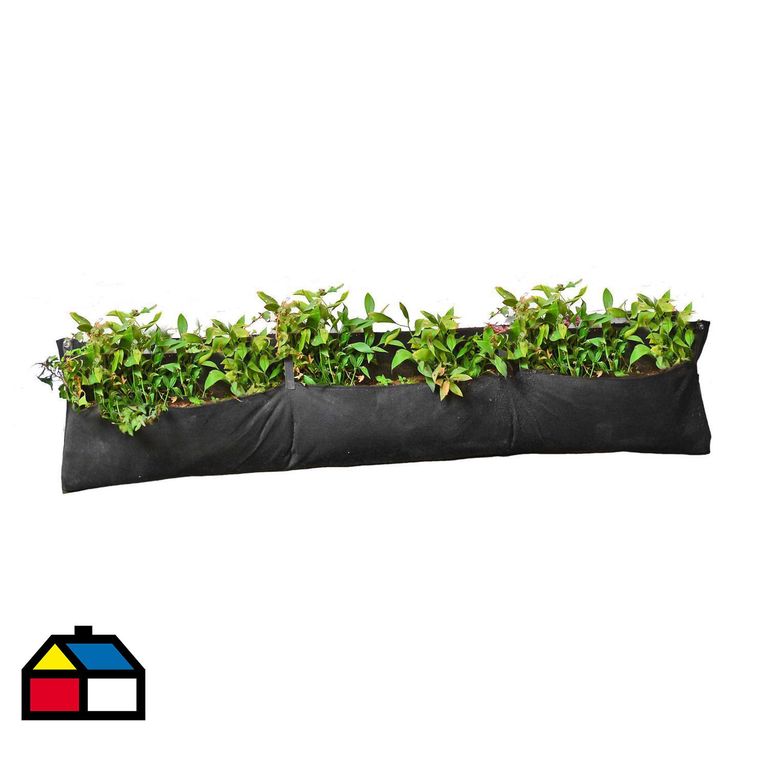 Jardinera Colgante Horizontal de Tela 60x2 Negro | Sodimac - Falabella