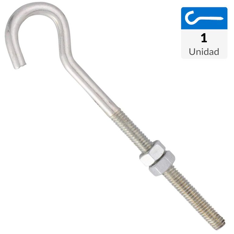 Perno J con tuerca M8 x 6 1 unidad | Sodimac Chile
