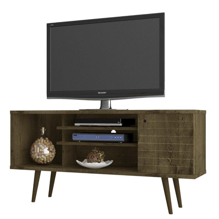 Rack tv 55" safira rústico 68x135x36 cm | Sodimac - Falabella