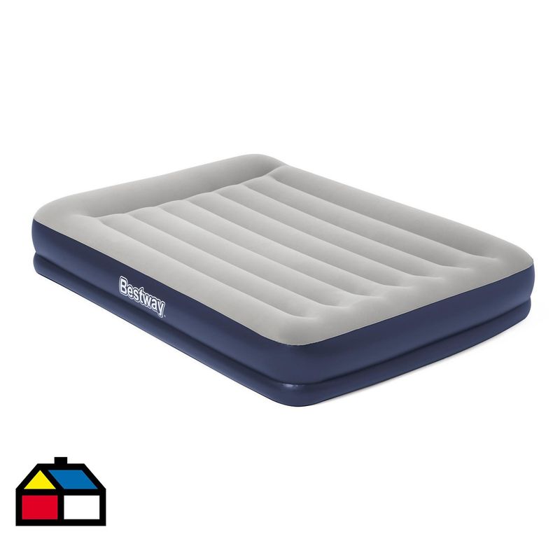 Colchón inflable eléctrico queen azul | Sodimac - Falabella