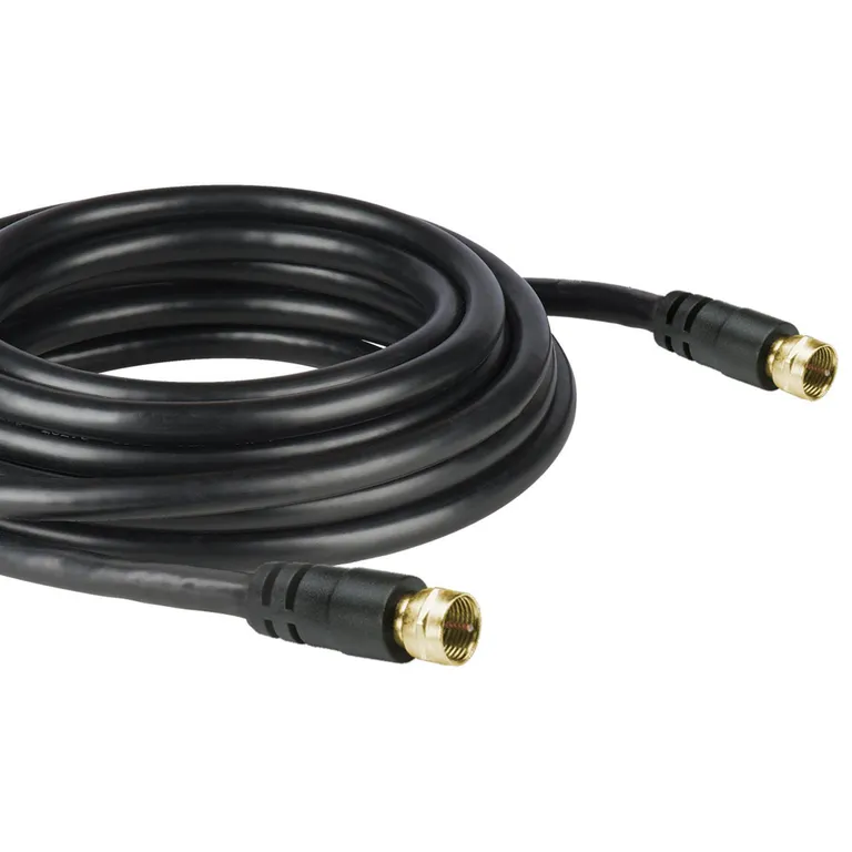 Cable coaxial c/term f negro 7.5 m | Sodimac Chile