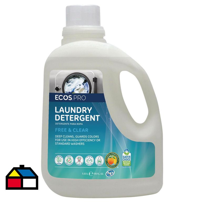 Detergente líquido ecológico free & clear 5 litros | Sodimac - Falabella