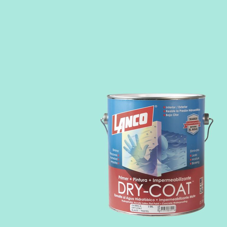 Esmalte al Agua Impermeabilizante Galón 1 galón(es) Mate Verde Clean ...