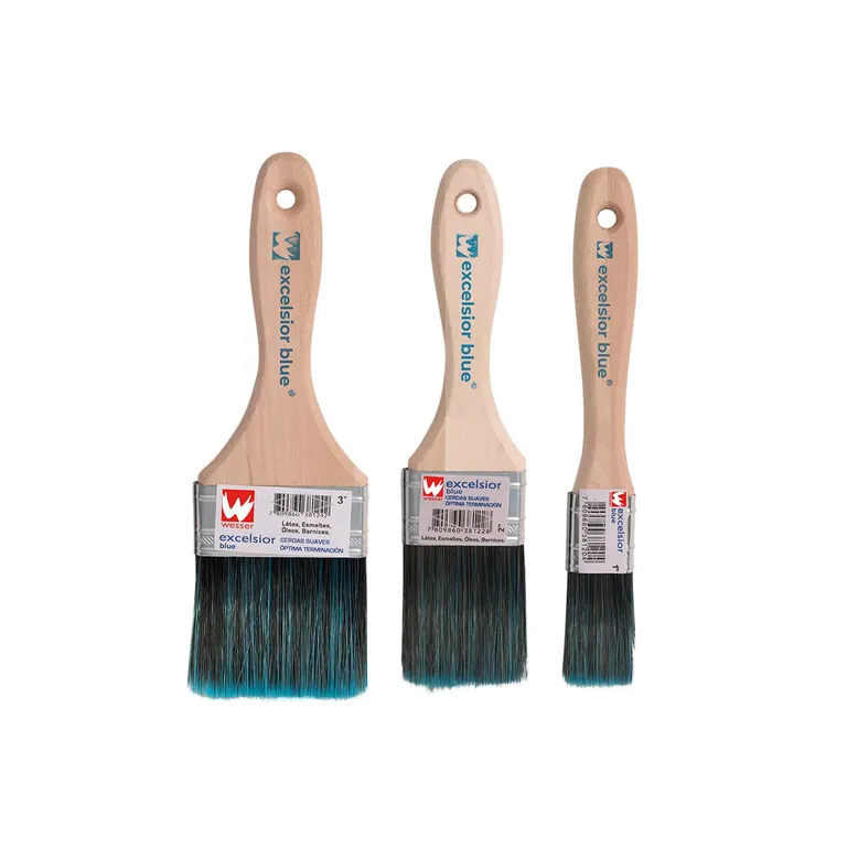 EXCELSIOR Set de Brochas Excelsior Blue para Pintura 1" 2" y 3 ...