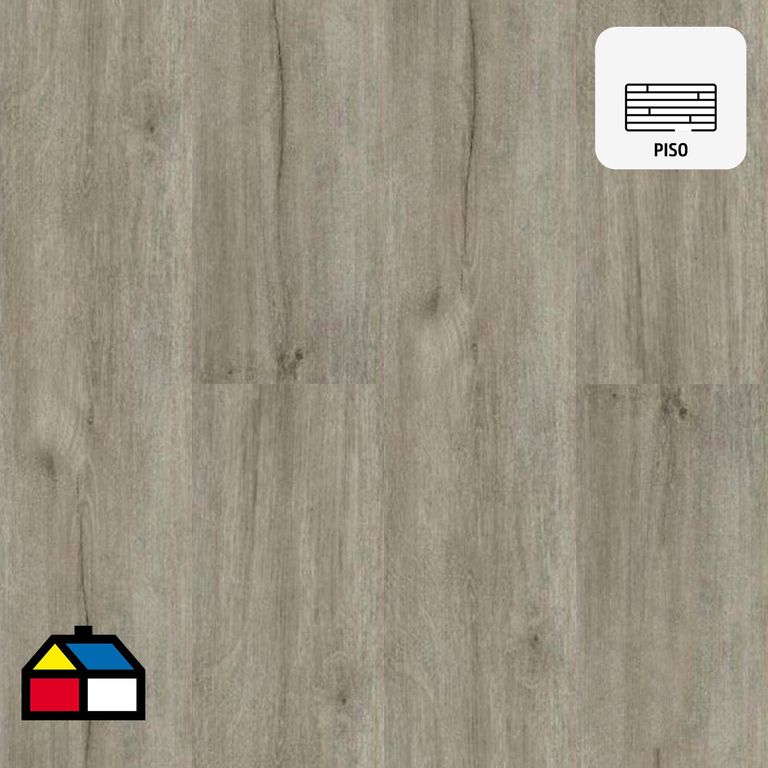 Piso Vinílico 5 mm 22.5x184.2 cm Memphis greige gris 2.48 m2 | Sodimac ...