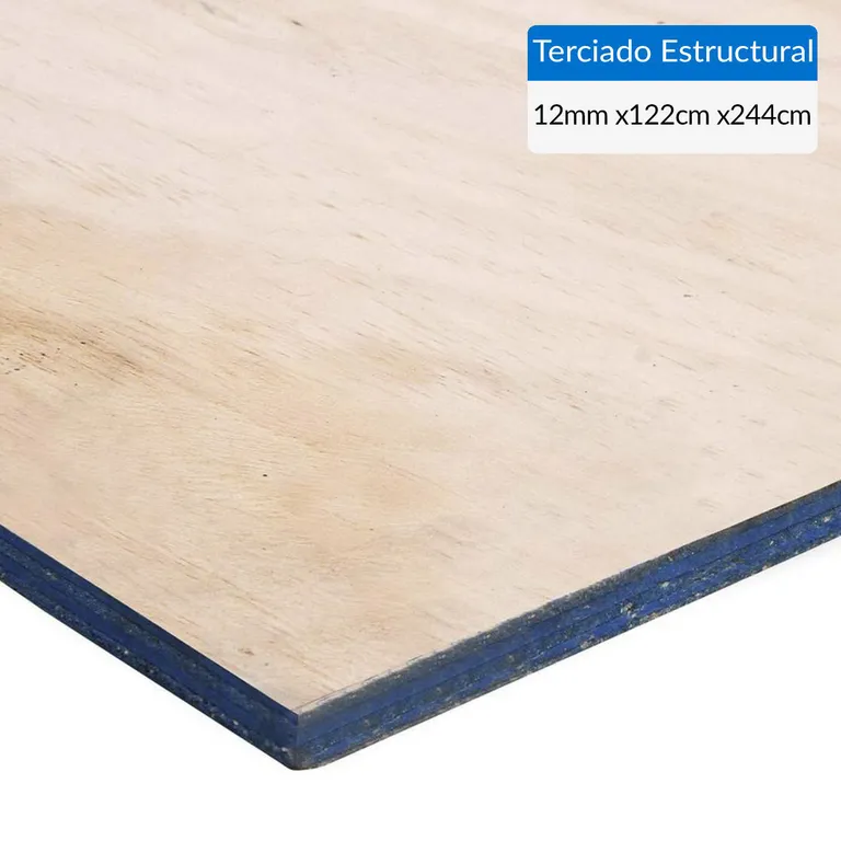 Terciado Estructural Pino 12 mm 122x244 cm | Sodimac - Falabella