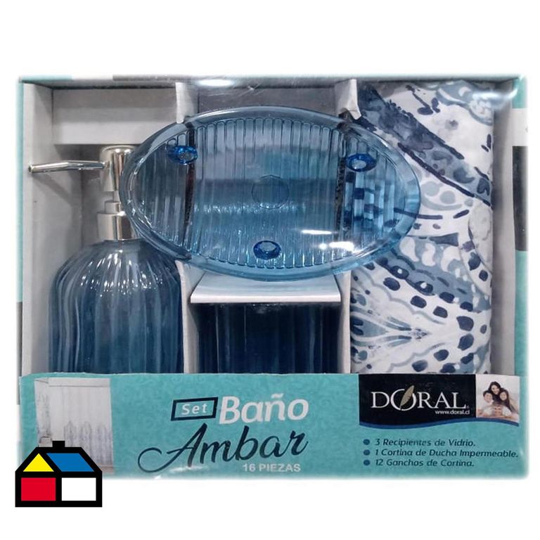 Set baño ambar azul | Sodimac - Falabella