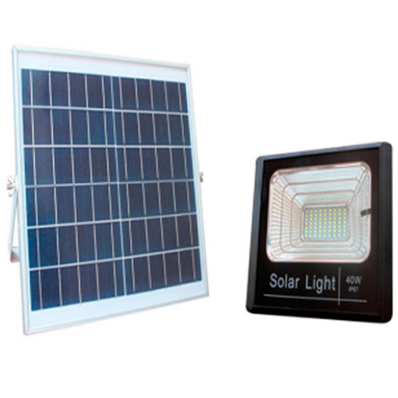 Luminaria Solar con Panel Solar Externo 40 W 837 lm Luz Día | Sodimac ...