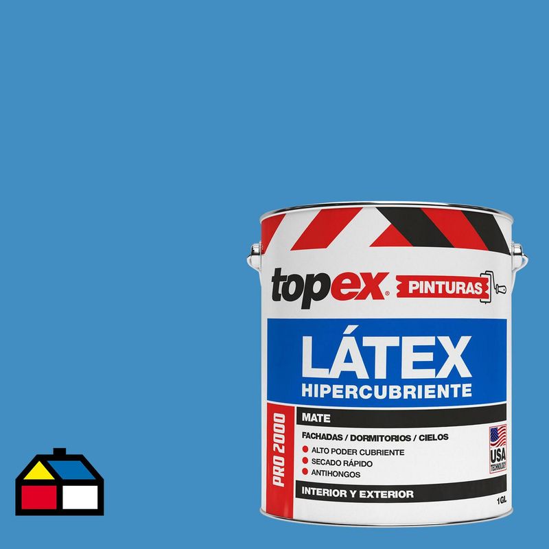Pintura Acrílica Mate 1 galón(es) Azul | Sodimac - Falabella