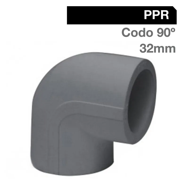 Codo PPR 90° 32 mm. Gris | Sodimac - Falabella