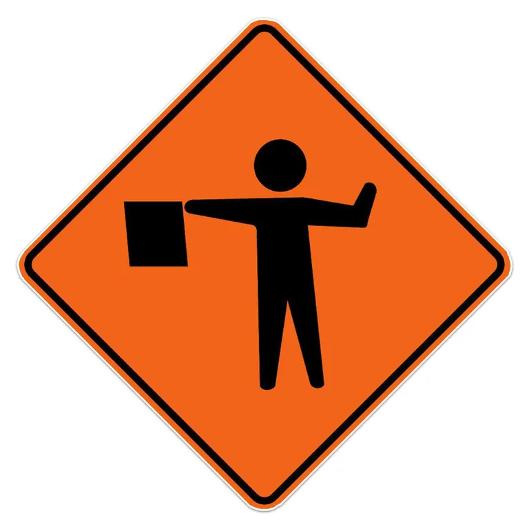 Señal Banderero 0.6X0.6 cm Aluminio 3 Gip | Sodimac - Falabella